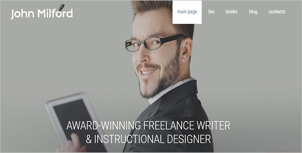 21+ Writer HTML5 Templates Free Responsive Website Themes