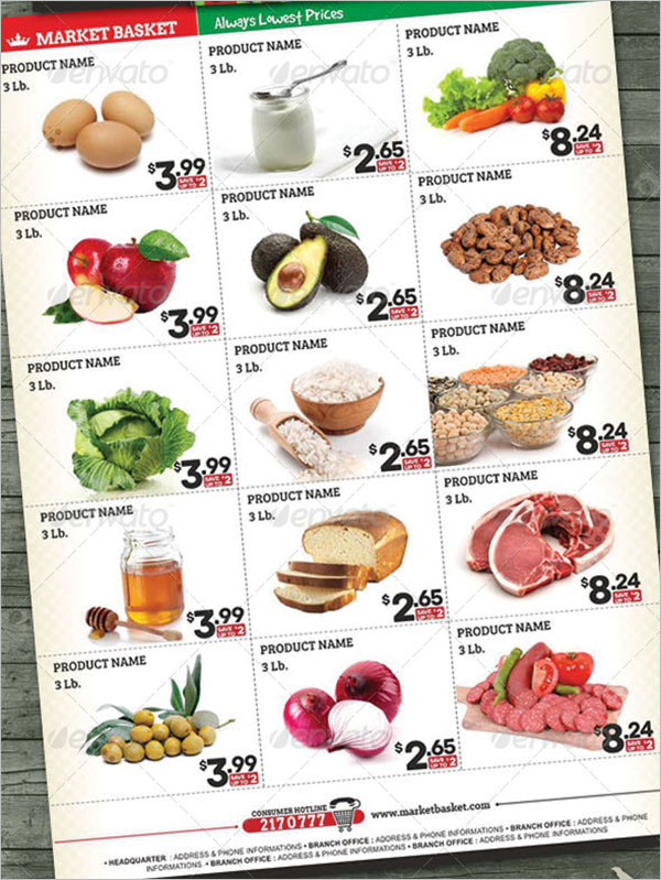 Grocery Flyer Templates Free Designs - Creative Template