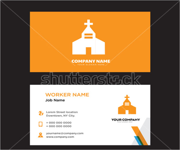 32+ Simple Church Business Card Templates - Creative Template