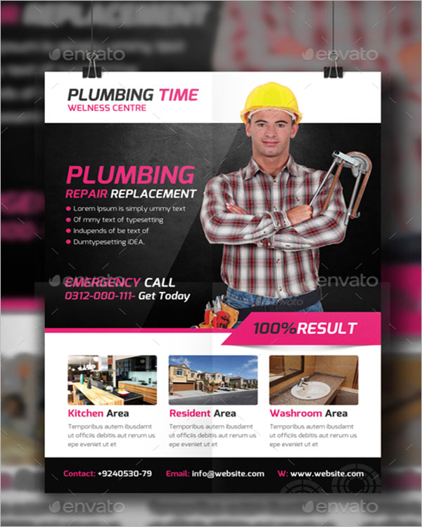 25+Plumber Flyer Templates Free Design Ideas - Creative Template