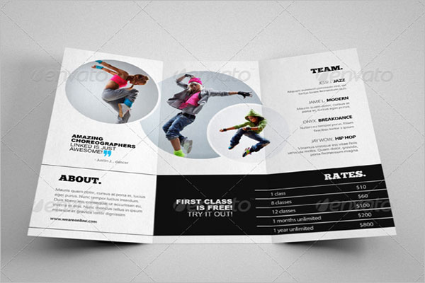 17+ Dance Studio Brochure Templates | Free Download - Creativetemplate