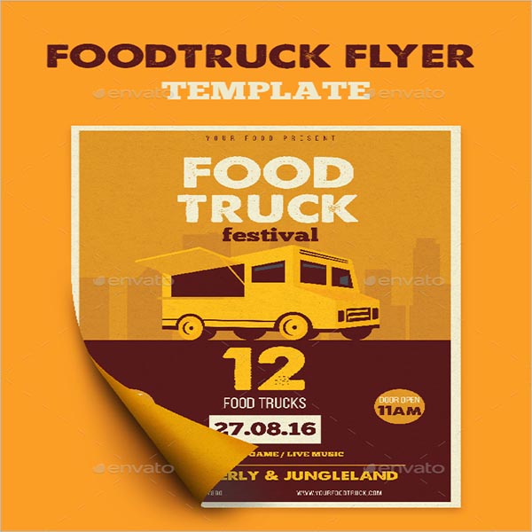 30+ Food Truck Flyers Templates Free Download | Creativetemplate