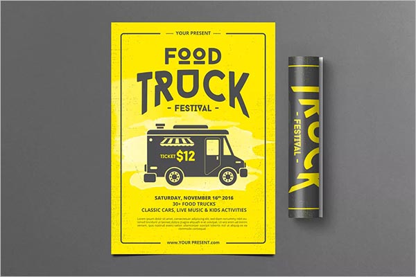 30+ Food Truck Flyers Templates Free Download | Creativetemplate