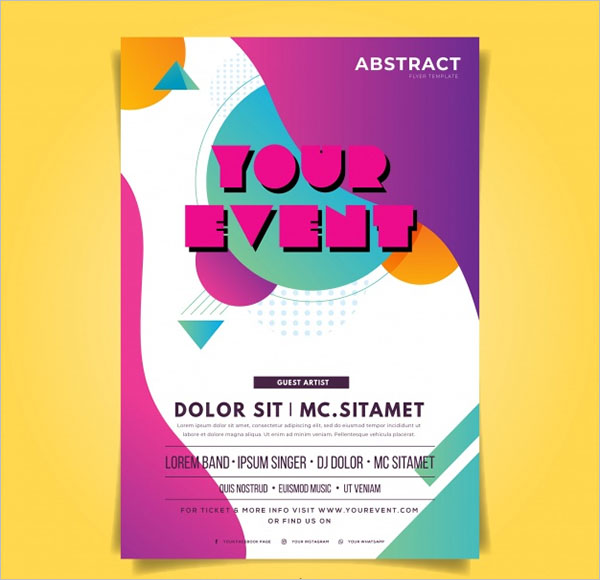 24+ Free Event Flyer Templates - Word, PSD, Vector Designs