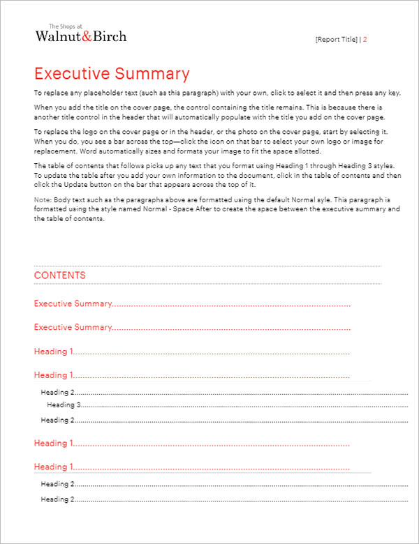 38+ Business Report Templates Word Free Download - Creativetemplate