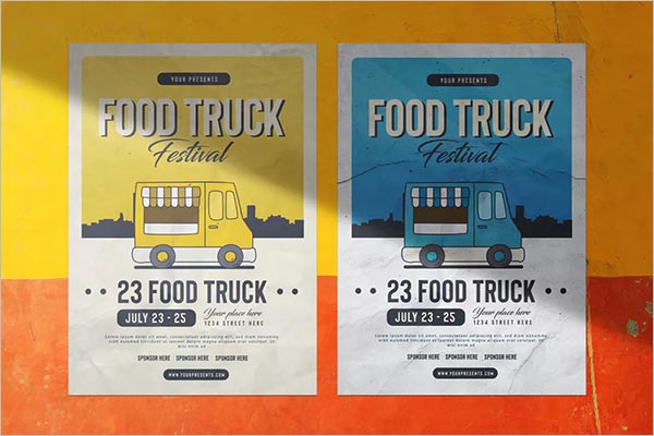 30+ Food Truck Flyers Templates Free Download | Creativetemplate