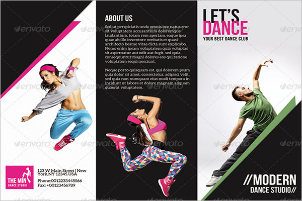 17+ Dance Studio Brochure Templates | Free Download - Creativetemplate