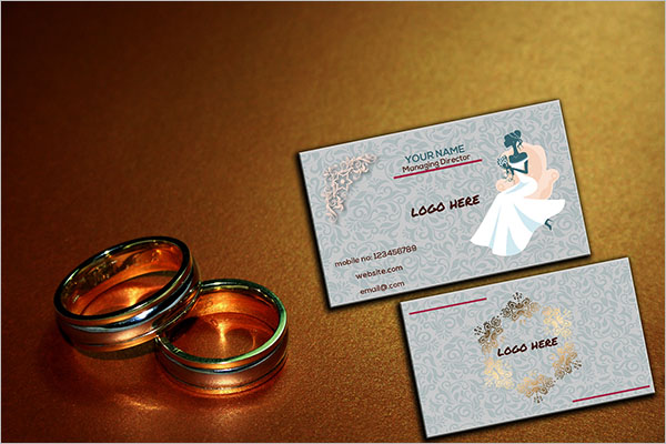 39+ Wedding Business Card Ideas | Free Templates - Creativetemplate
