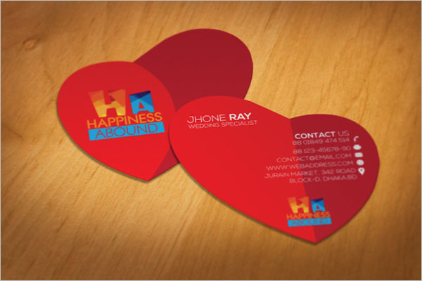 39+ Wedding Business Card Ideas | Free Templates - Creativetemplate