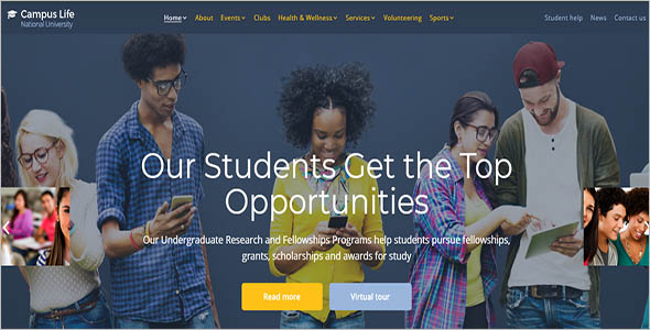 31+ College Website Themes Free Download - Creative Template