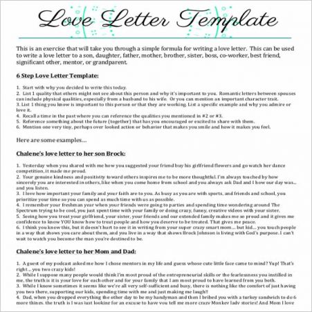 60+ Free Love Letter Templates Word, PDF, Formats Download