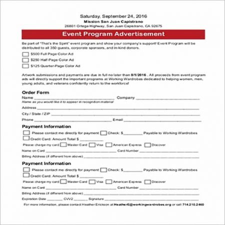 6+ Event Program Templates Free Word, PDF Designs