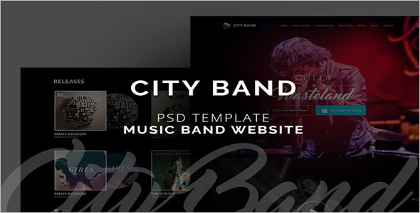 Responsive Music Website Templates Free Download | Creativetemplate