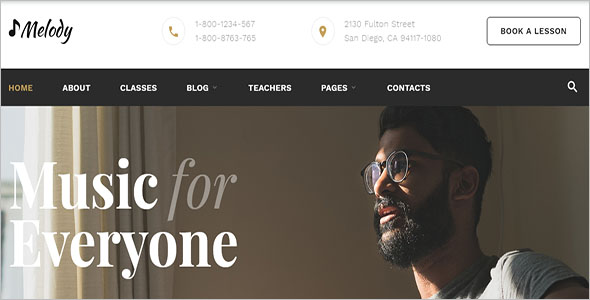 Responsive Music Website Templates Free Download | Creativetemplate