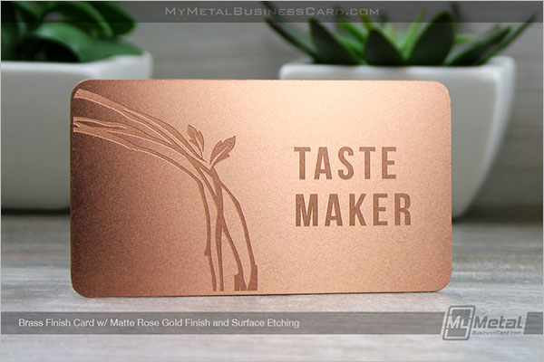 Rose Gold Business Cards Sample Designs | Creativetemplate