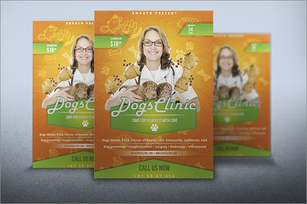 Dog Service Flyer Templates Free Download | Creativetemplate