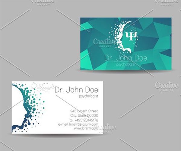 Simple and Free Clinic Business Cards | Creativetemplate